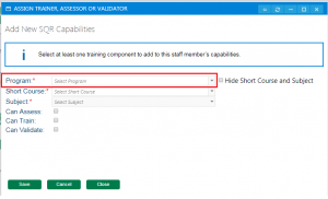Assigning Assessor and Validator Roles in LaDIS – LaDIS Help